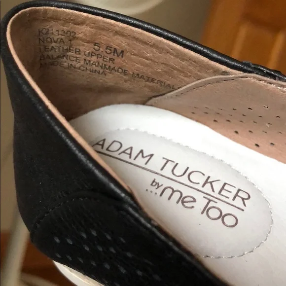 Adam Tucker | Shoes | Adam Tucker Black Perforated Loafers | Poshmark